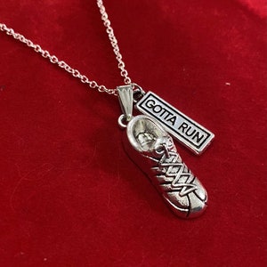 Gotta Run Necklace Runner Track Sneaker - Etsy