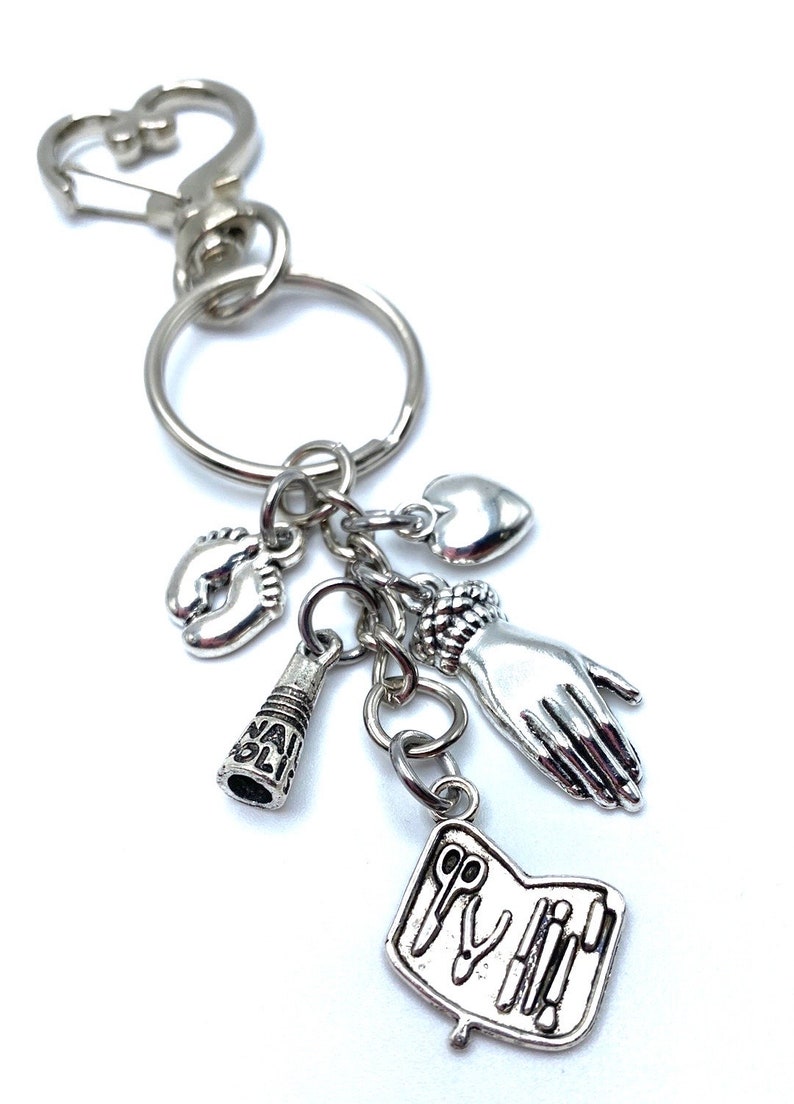Nail Technician Keychain Purse Charm Manicurist Salon - Etsy