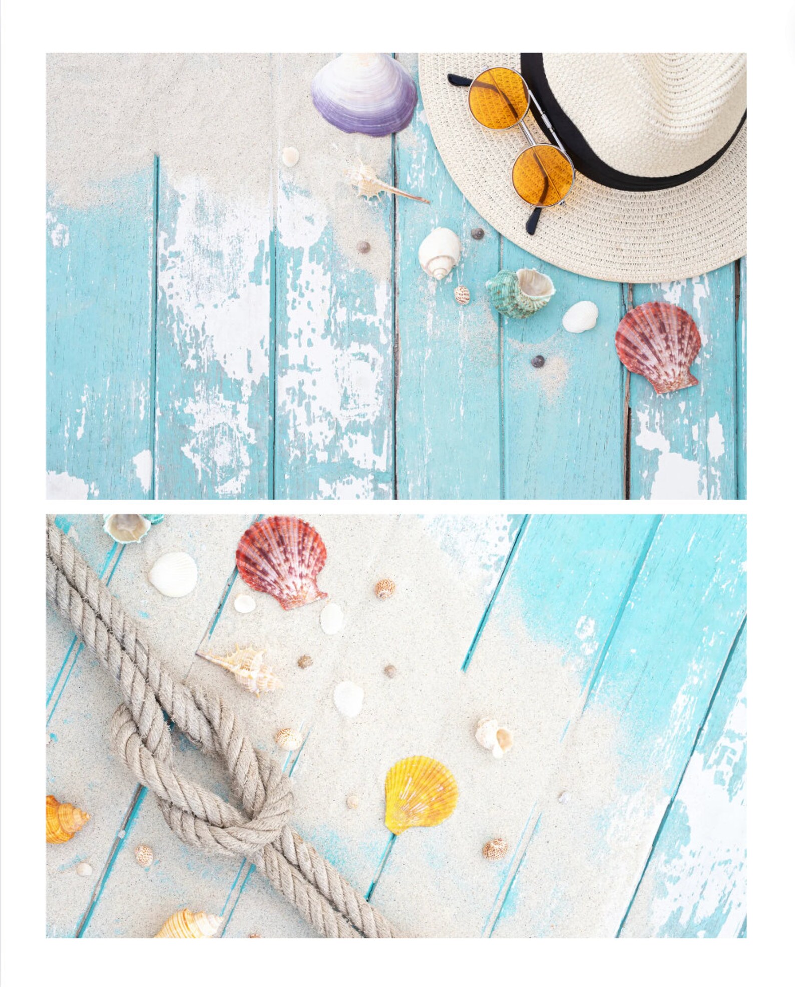 Editable Beach Themed Prints, 5 Printable Marketing Templates for ...