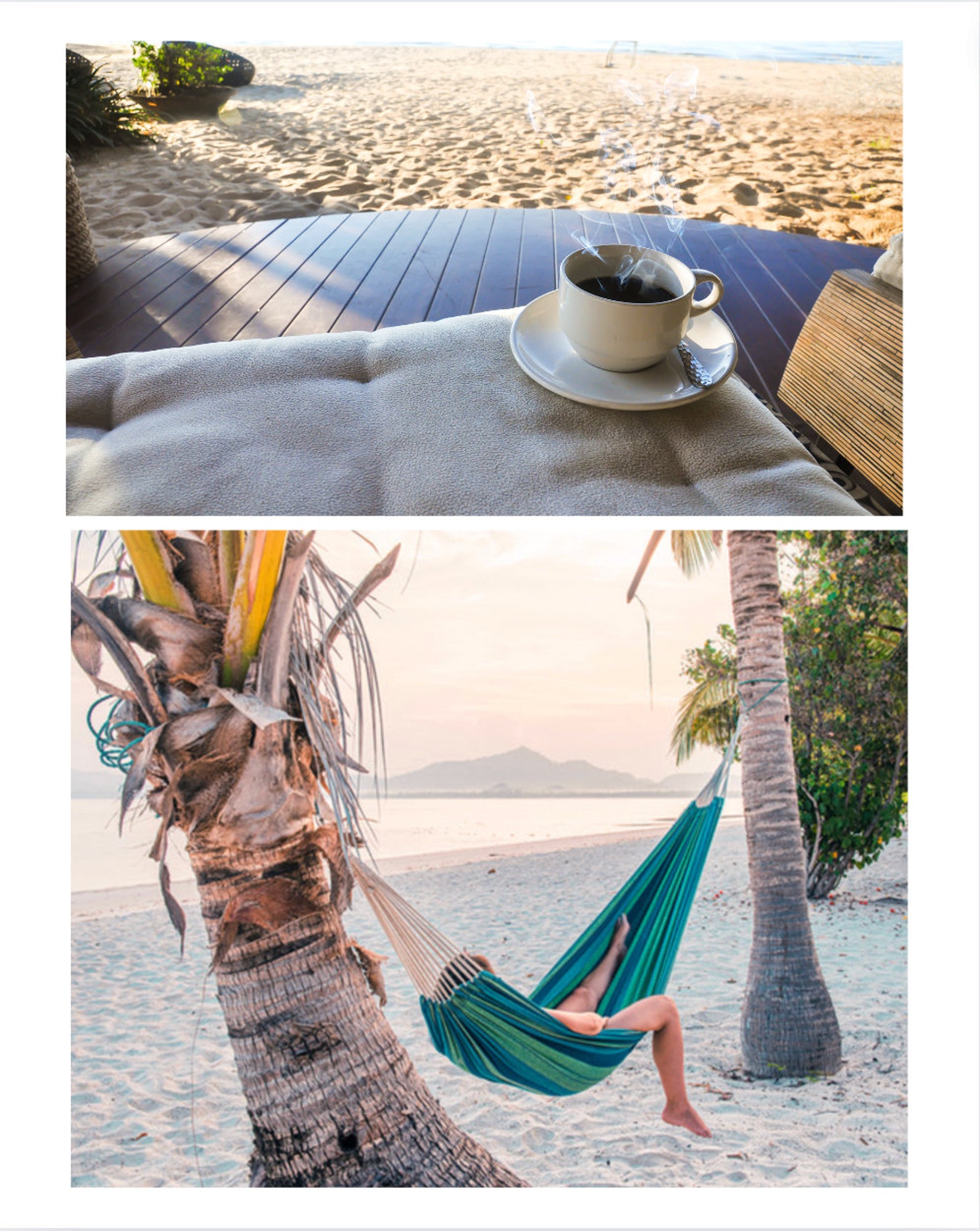 Editable Beach Themed Prints, 5 Printable Marketing Templates for ...
