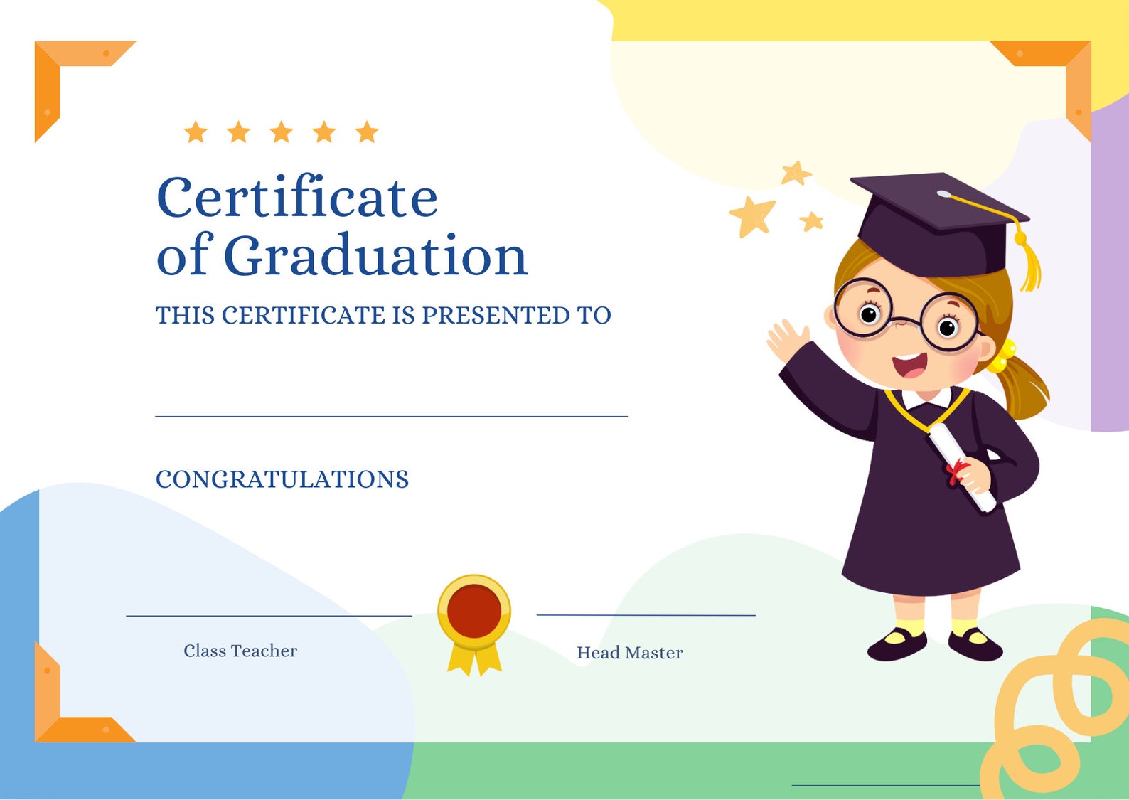 Printable Kids Education Certs, School Graduation Certificates ...