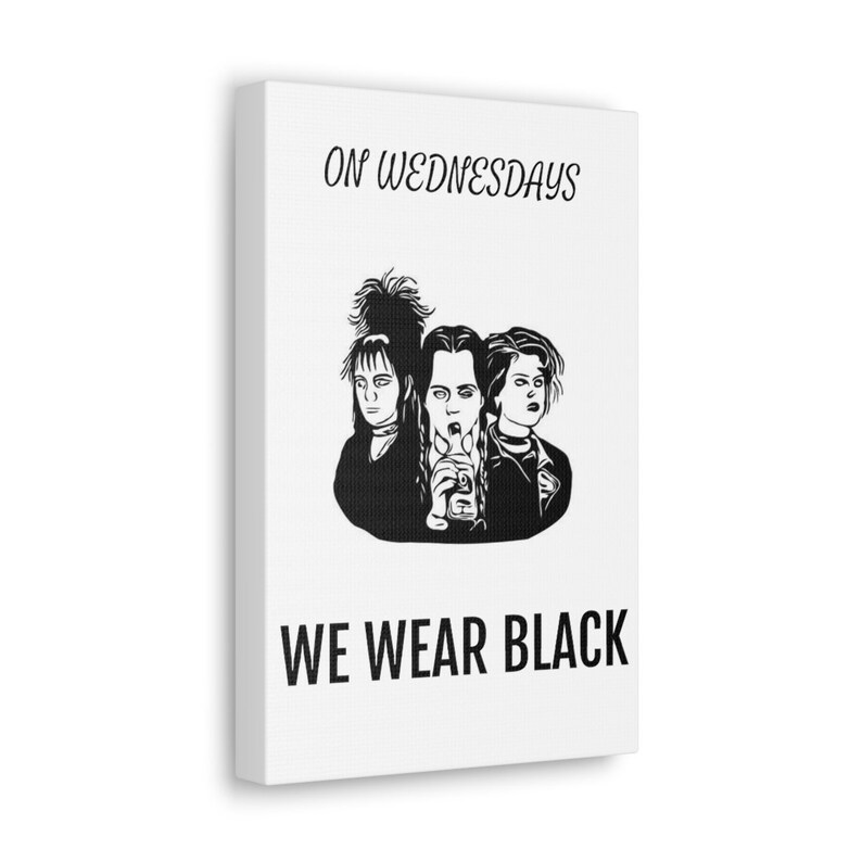 On Wednesday We Wear Canvas - Etsy