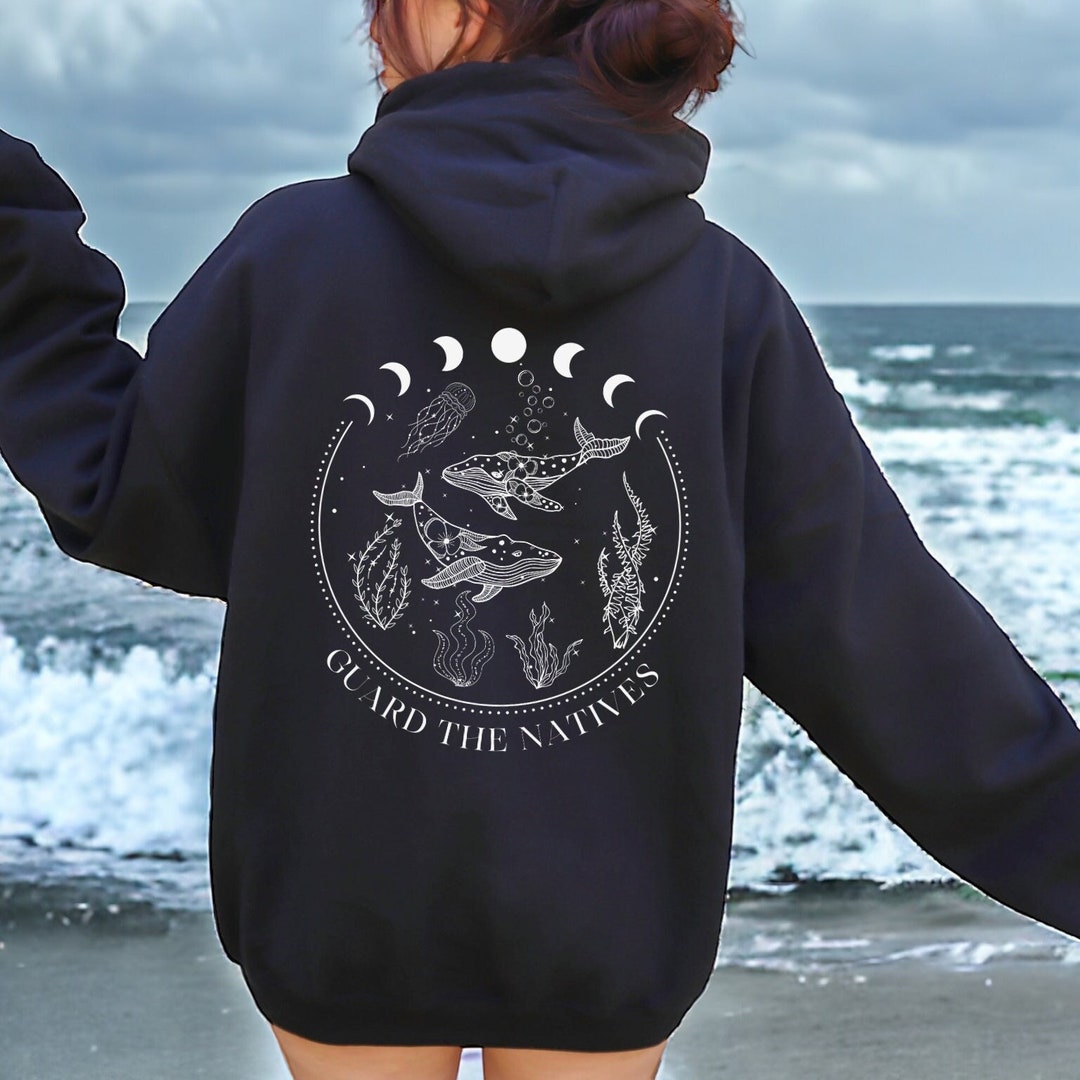 Ocean Beach Hoodie Ocean Inspired Style Whale Shirt Beach Hoodie Ocean ...