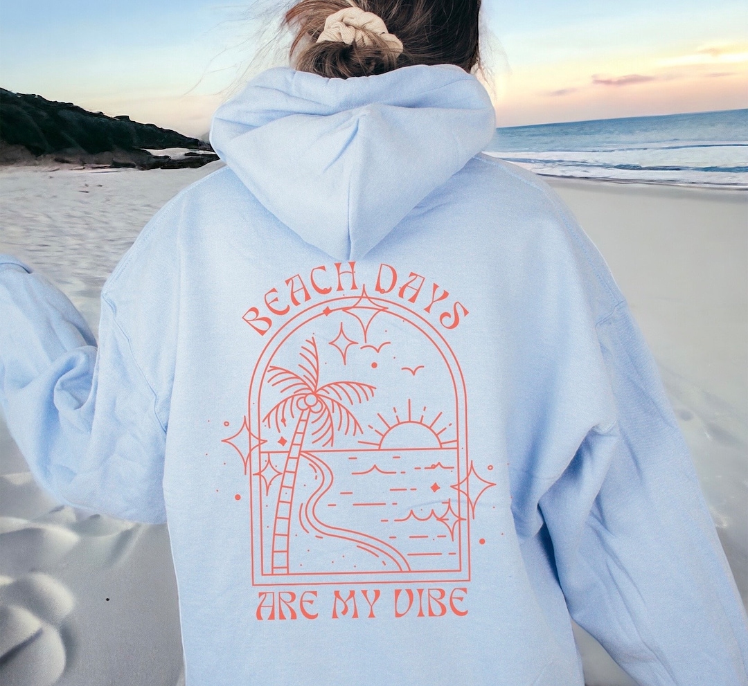 Beach Hoodie Coconut Girl Clothes Ocean Inspired Style Beach Please ...