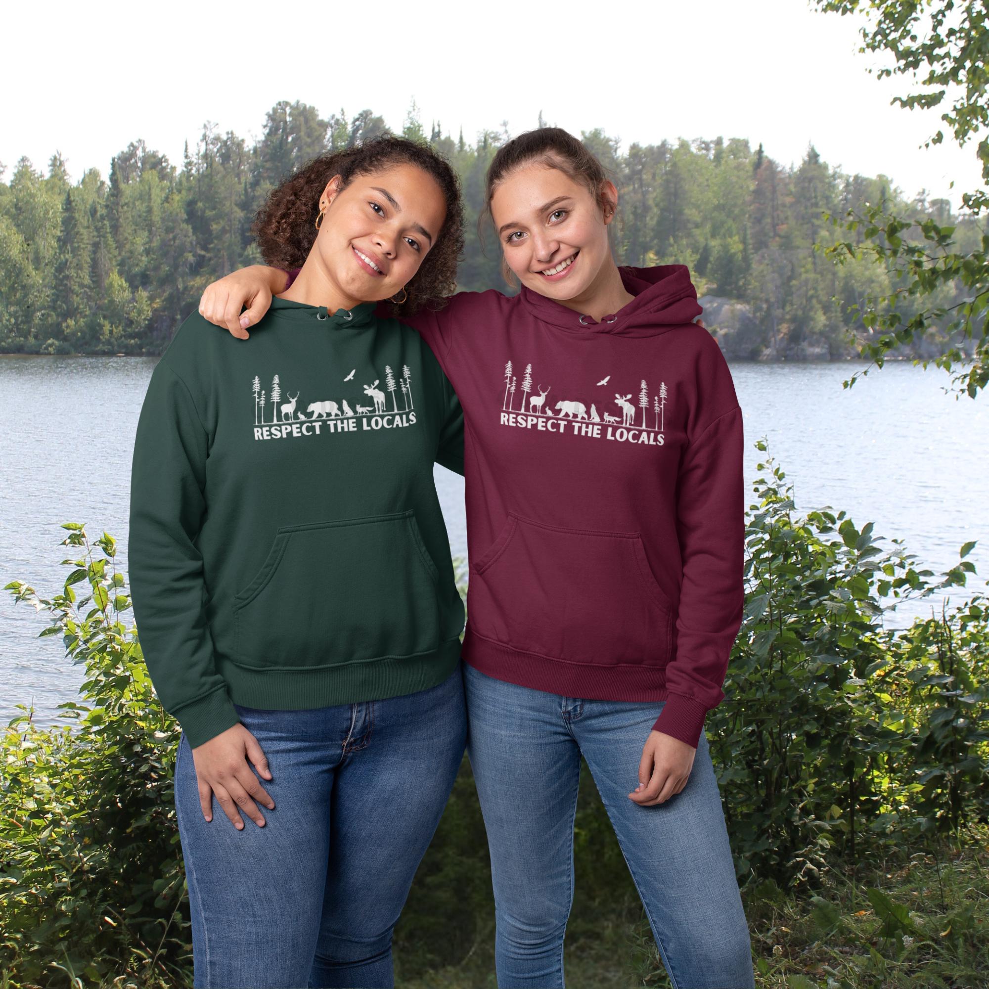 Respect the Locals Forest Animal Woodland Creatures, Forestcore Hooded ...