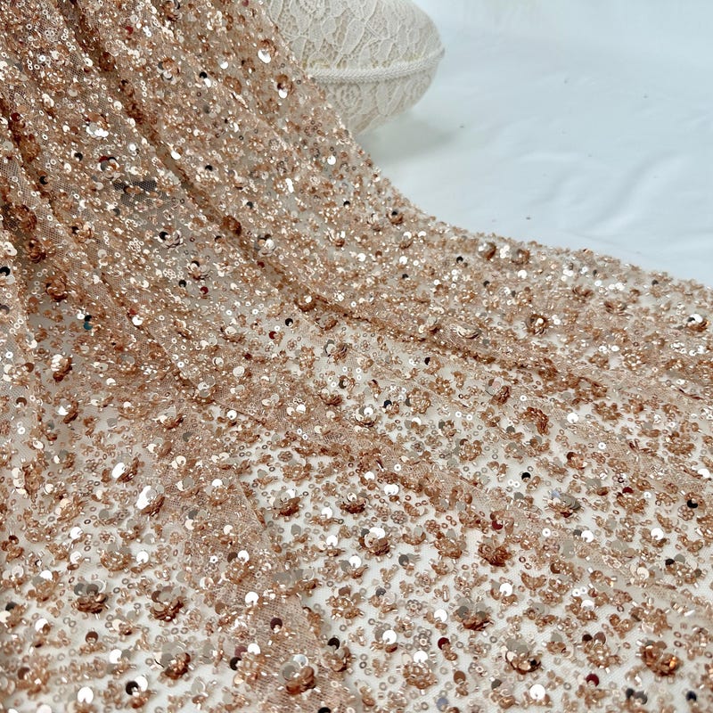 Champagne Beaded Dress - Etsy UK