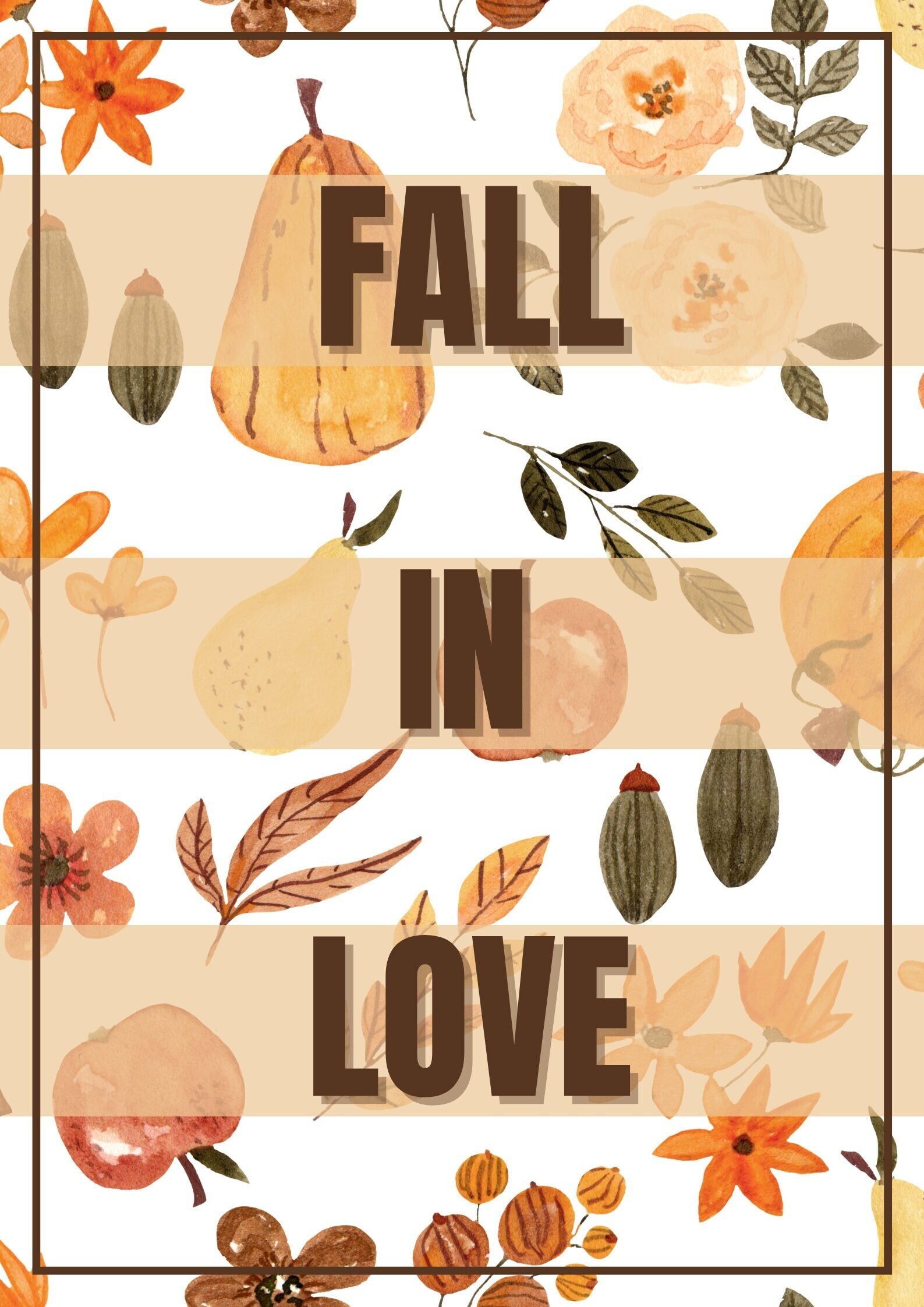 Autumn Posters Fall Posters Posters for Girl's Room - Etsy
