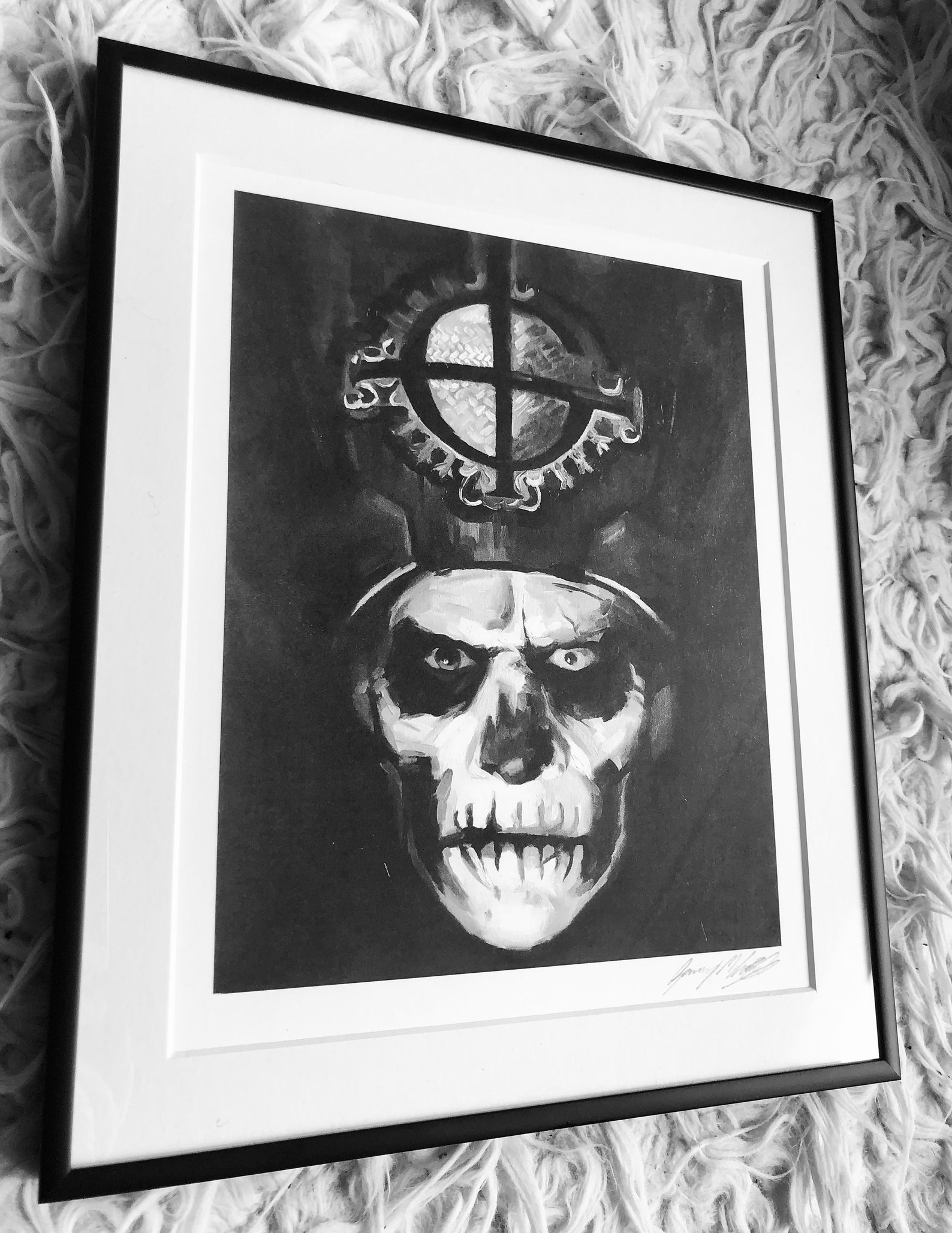 Papa Emeritus II Fine Art Print (ghost, Goth, Satan, Mary on a Cross ...