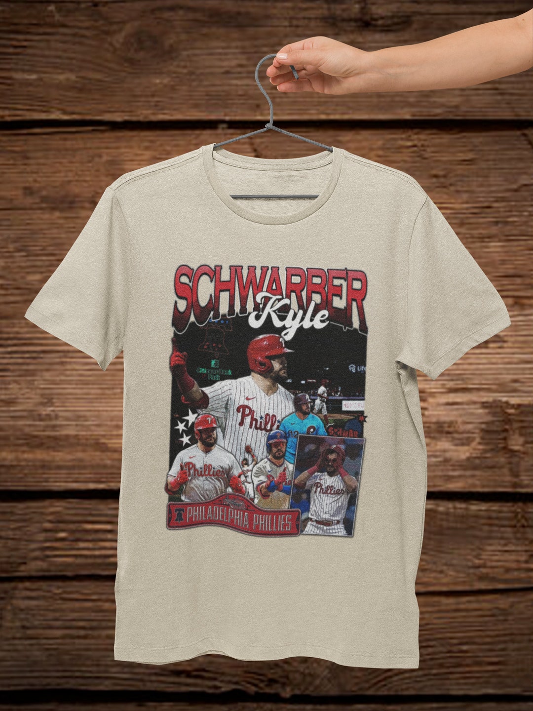 Kyle Schwarber Graphic Tee Shirt Philadelphia Phillies - Etsy