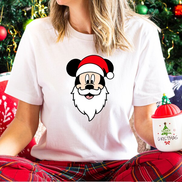 Mickey Santa - Etsy