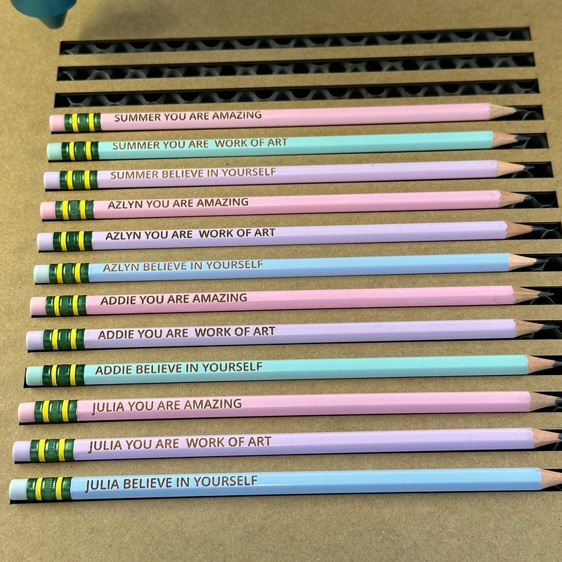 Motivational Pencils - Etsy