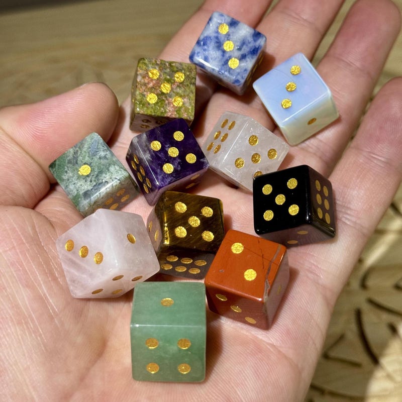 Crystal Dice - Etsy
