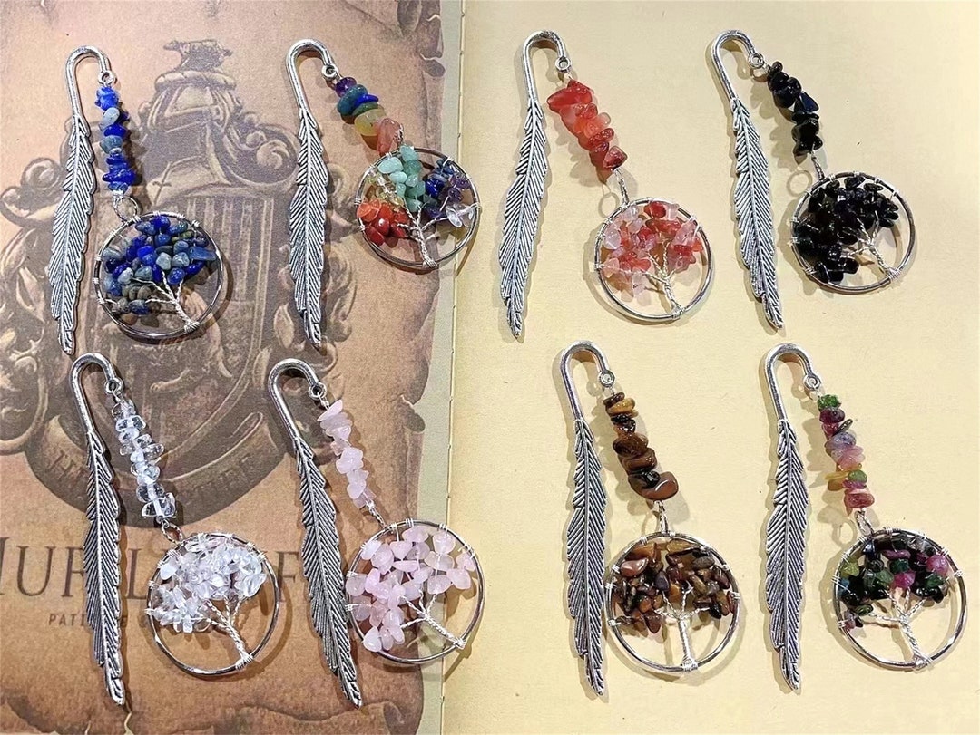 Crystal Tree of Life Bookmarks, Crystal Quartz Tumbled Bookmarks ...