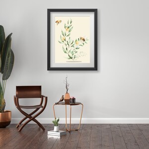 Digital Art Print|honey Bee Wall Decor|honey Comb Decor|honey Bee Art ...