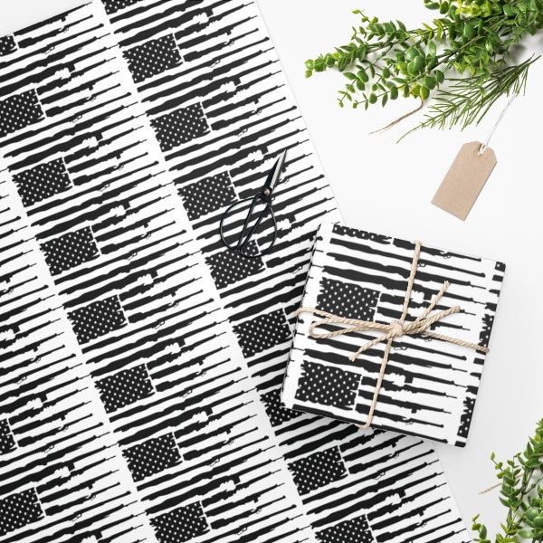 American Flag Wrapping Paper - Etsy
