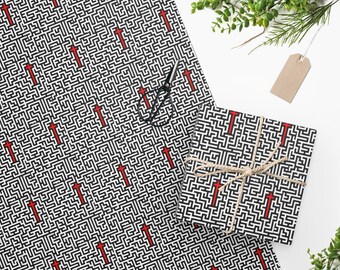 Red Cross Wrapping Paper - Etsy