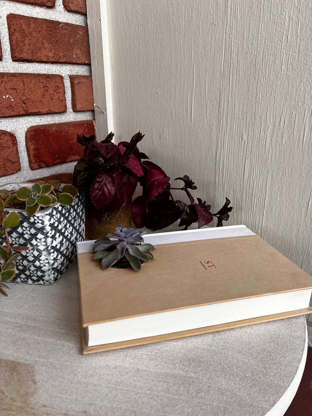 Real Book Planter - Etsy
