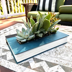 Book Planter - Etsy