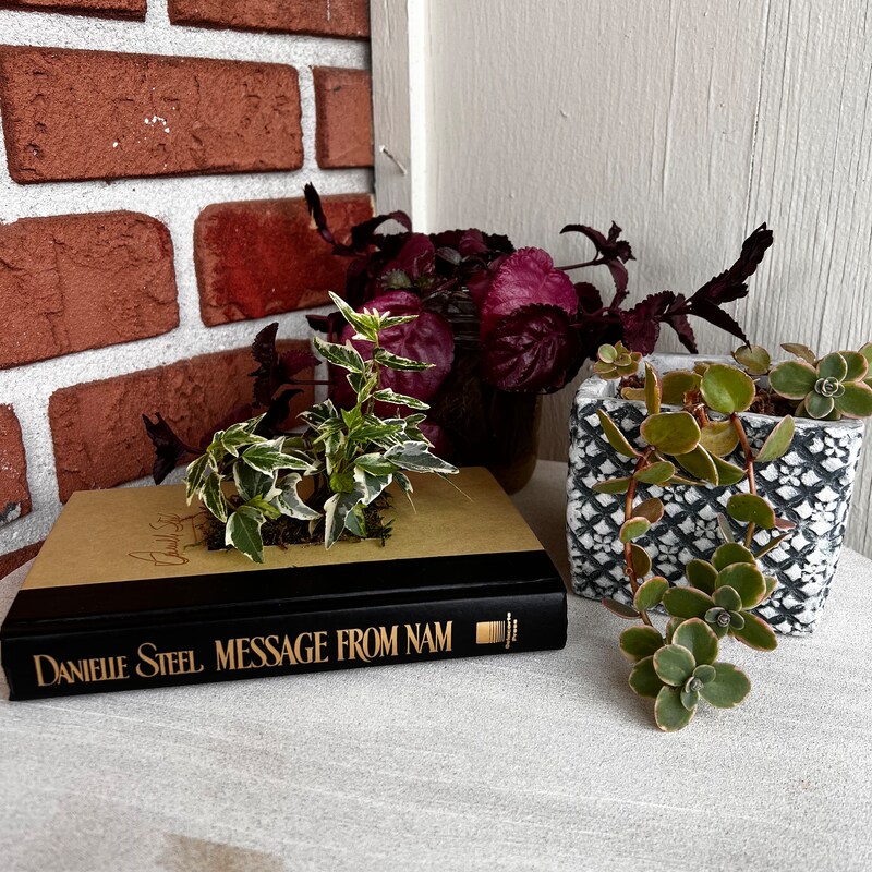 Book Planter - Etsy