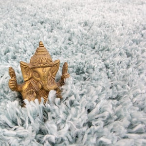 Duck Egg Blue Shaggy Rug Kids Bedroom Nursery Room Mat Long Runner Rugs ...