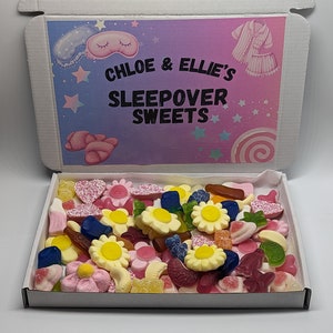 Sleepover Sweet Box| Sleepover Sweets| Slumber Party Favours| Sleepover ...