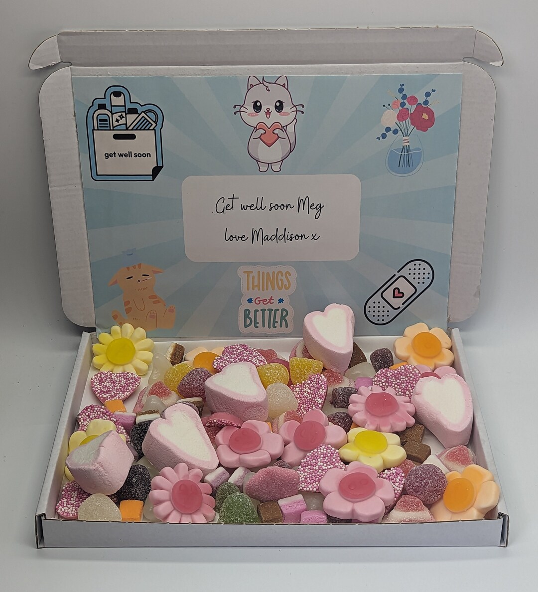Get Well Soon Personalised Sweet Box | Get Well Soon Sweet Box | Get ...