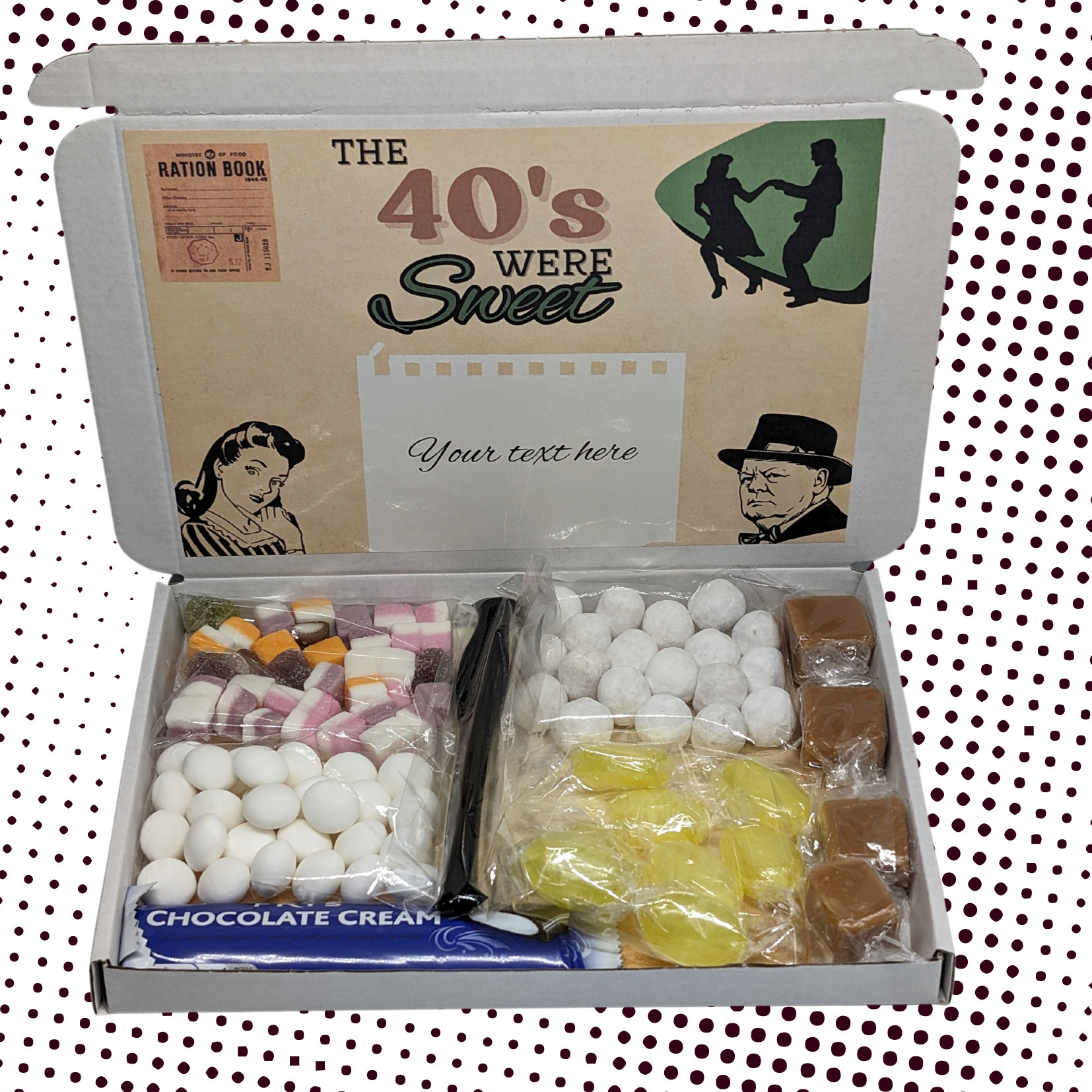Personalised 1940s Sweet Box|40s Sweets |1940s Sweets|retro Sweet Box ...