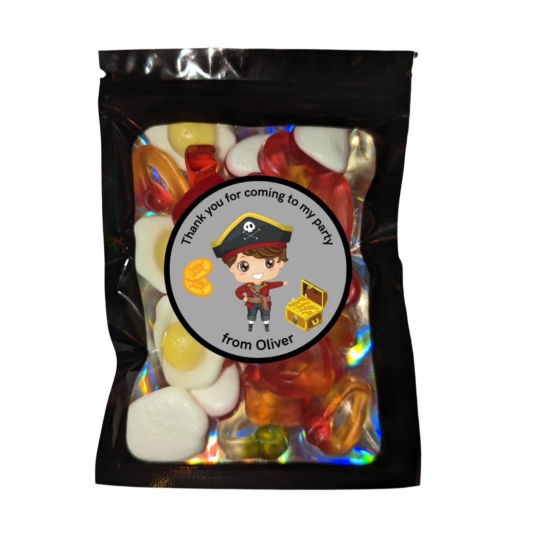 Pirate Sweet Bag| Pirate Party Bag | Pirate Party | Personalised Pirate ...