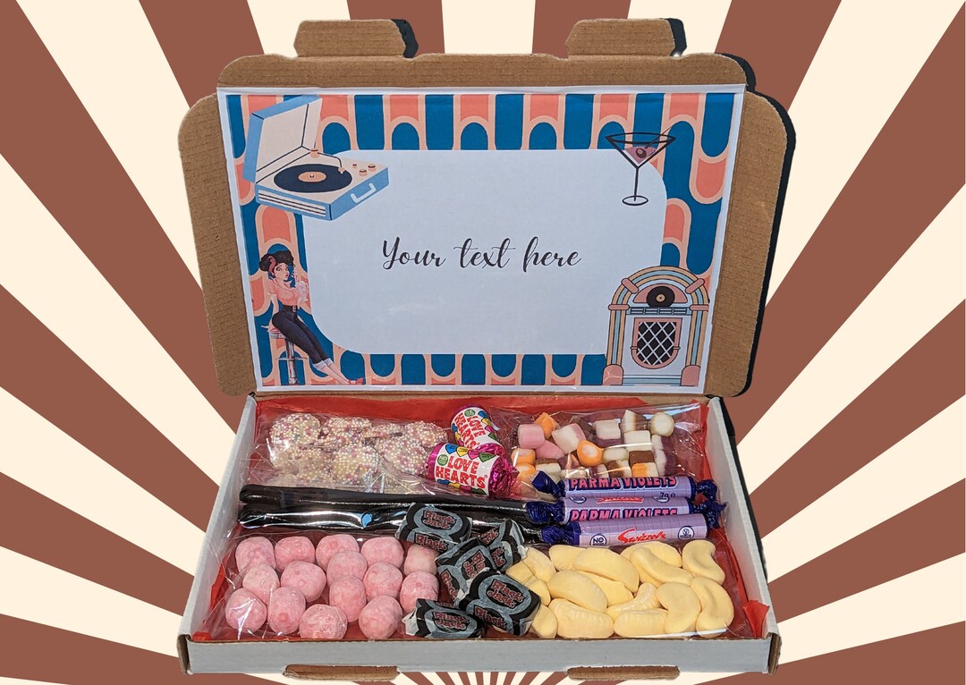 Personalised 50s Sweet Box|fifties Sweet Box |1950s Sweets | Retro ...