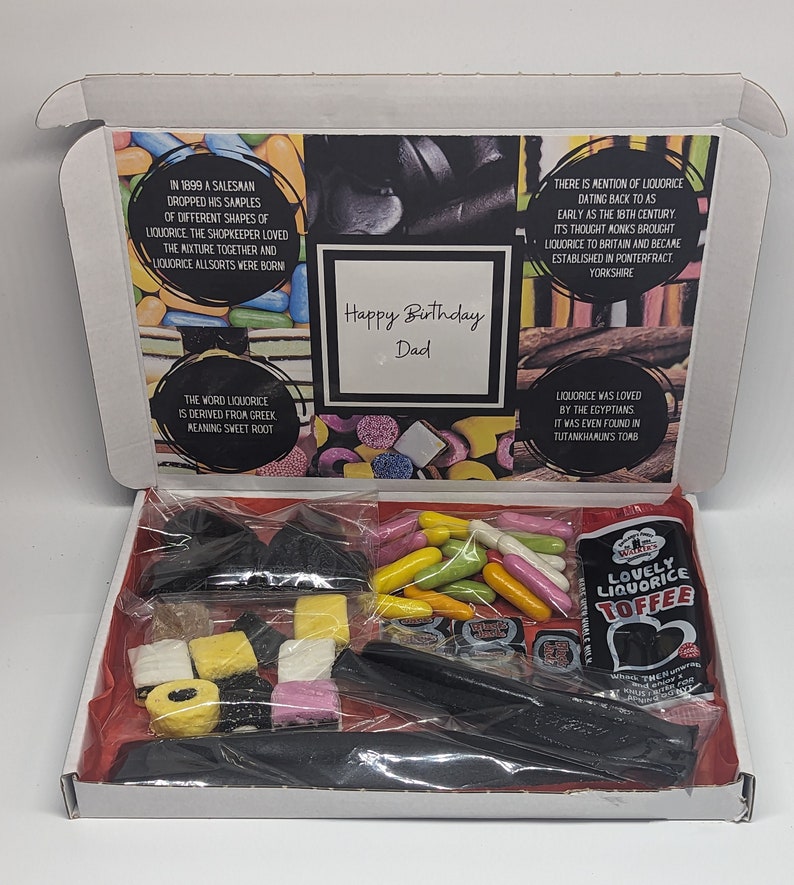 Liquorice Lovers Boxpersonalised Liquorice Box liquorice liquorice Gift ...