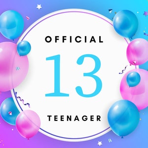 Personalised Official Teenager Sweet Box | 13th Birthday Sweet Box |13 ...