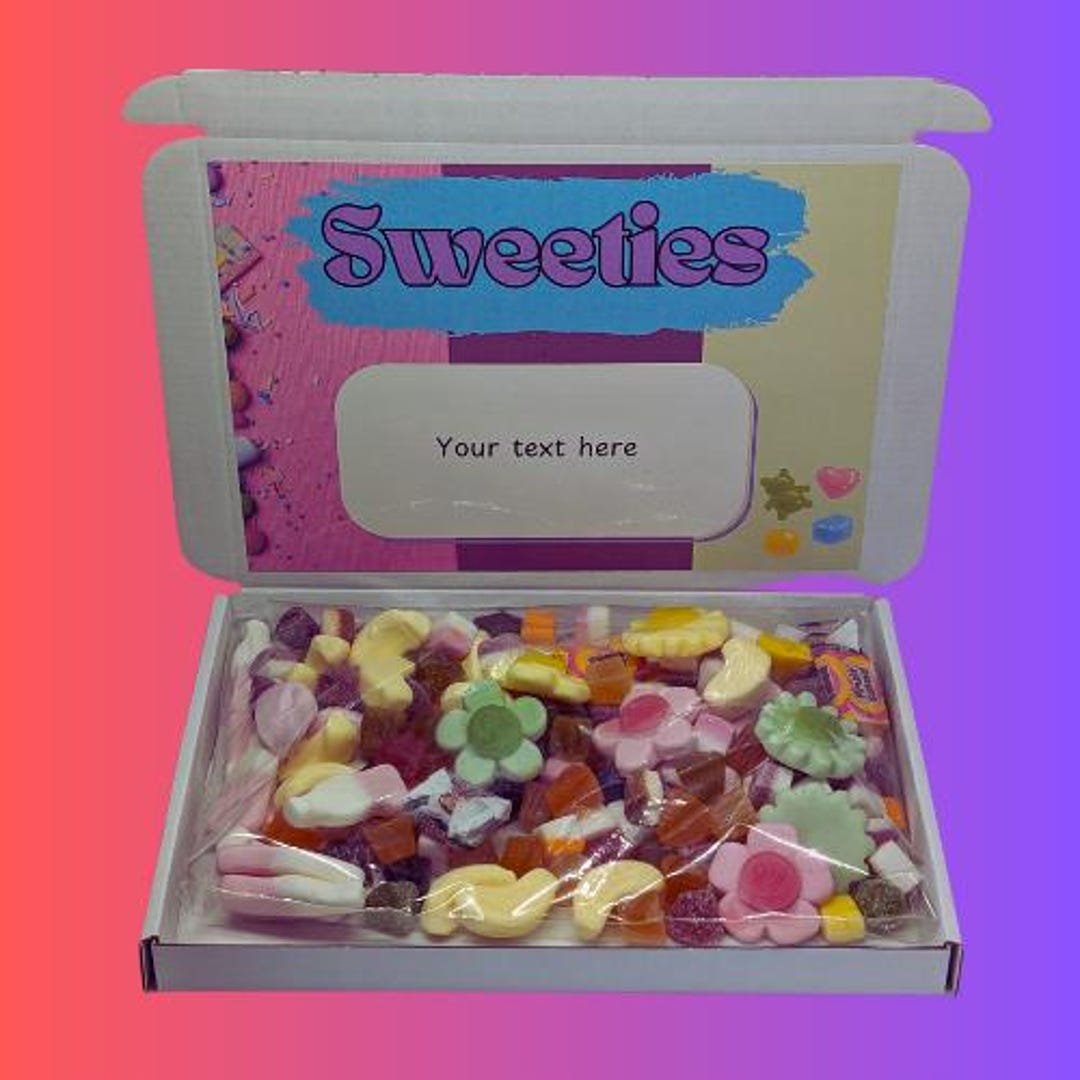 Personalised Sweeties Sweet Box |sweet Box| Pick Your Mix Sweet | Retro ...