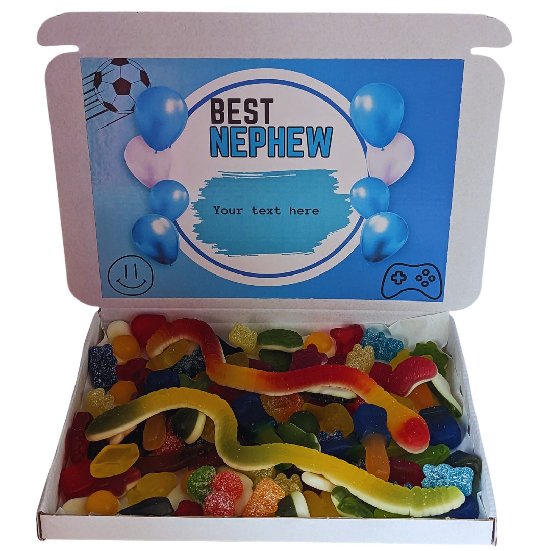 Personalised Nephew Sweet Box| Nephew Sweet Box|nephew Birthday| Nephew ...