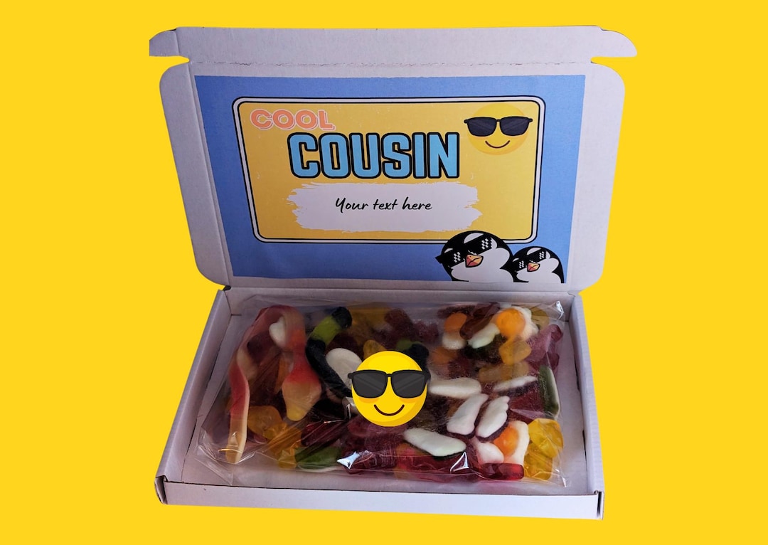 Personalised COUSIN Sweet Box| COUSIN Sweet Box|cousin Birthday| Cousin ...