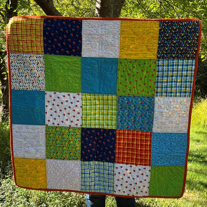 Primary Colors Quilt - Etsy