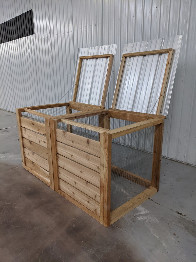 Beautiful Cedar Compost Bins, Create Your Own Garden Fertilizer, Humus ...