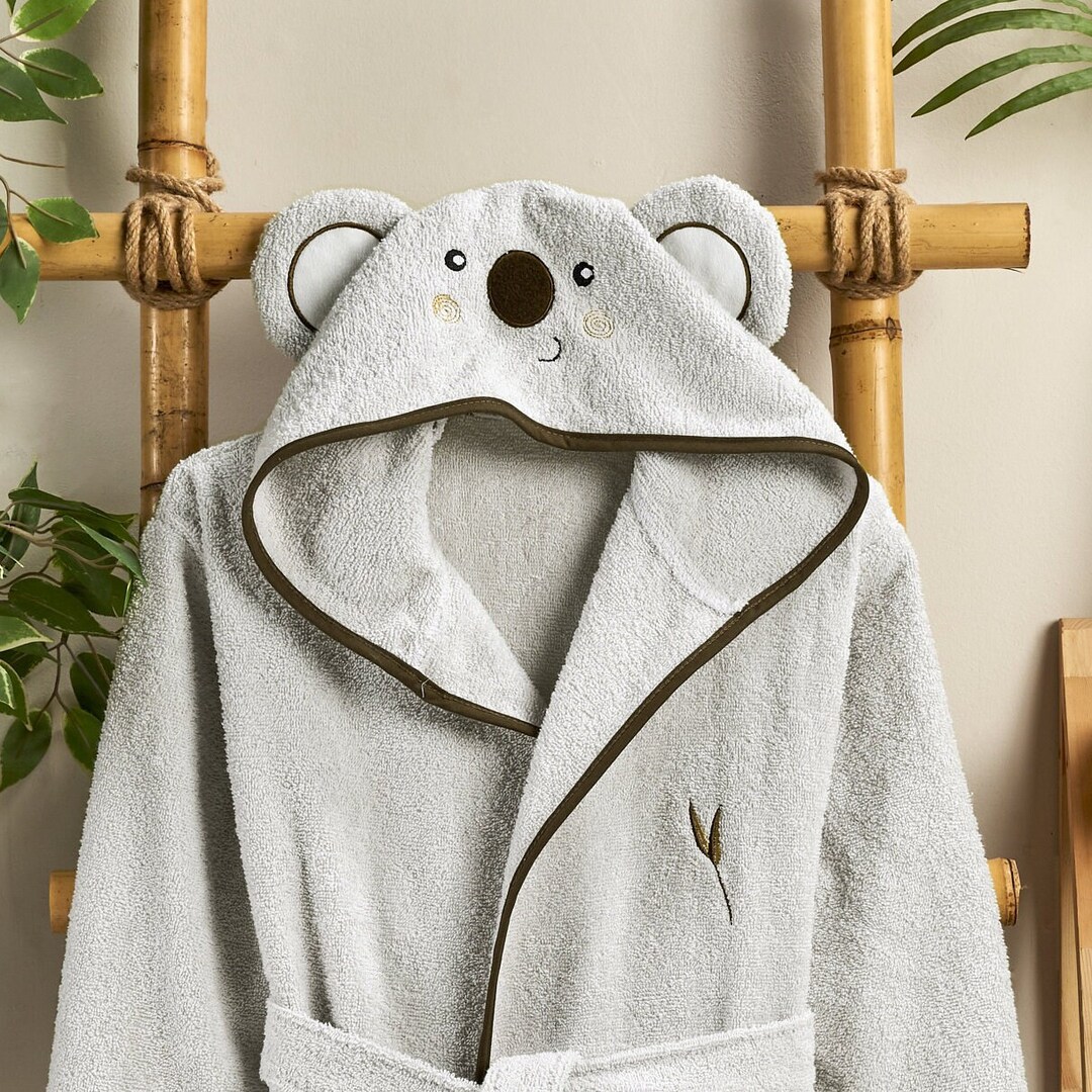 Personalized Turkish Bathrobe for Kids Children Baby Koala Animal ...