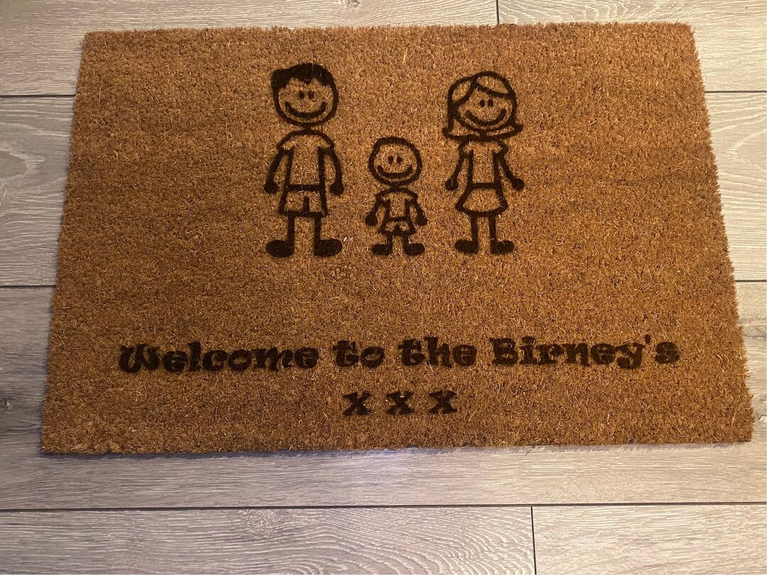 Custom Family Doormat , Perfect Gift 600x 400, family, Home is Made of ...