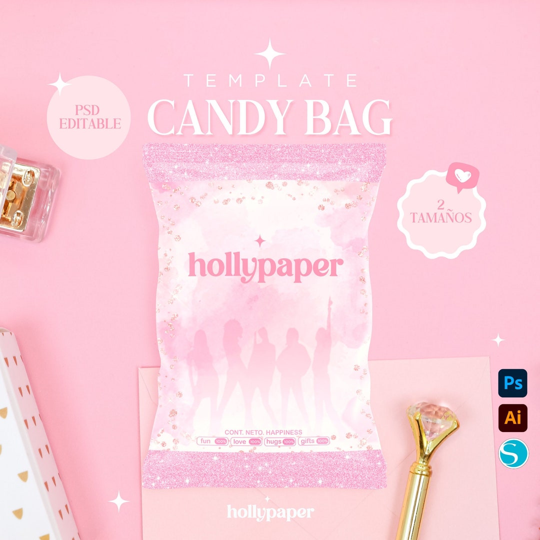 Editable Template Chip Bag - Etsy