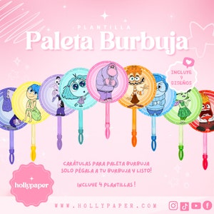 Plantilla paleta de burbujas, Plantilla editable en STUDIO & SVG ...