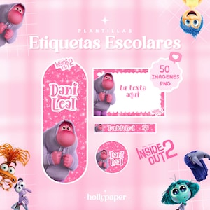 INSIDE OUT School Labels, Stickers Intensely 2, Printable Labels Inside ...