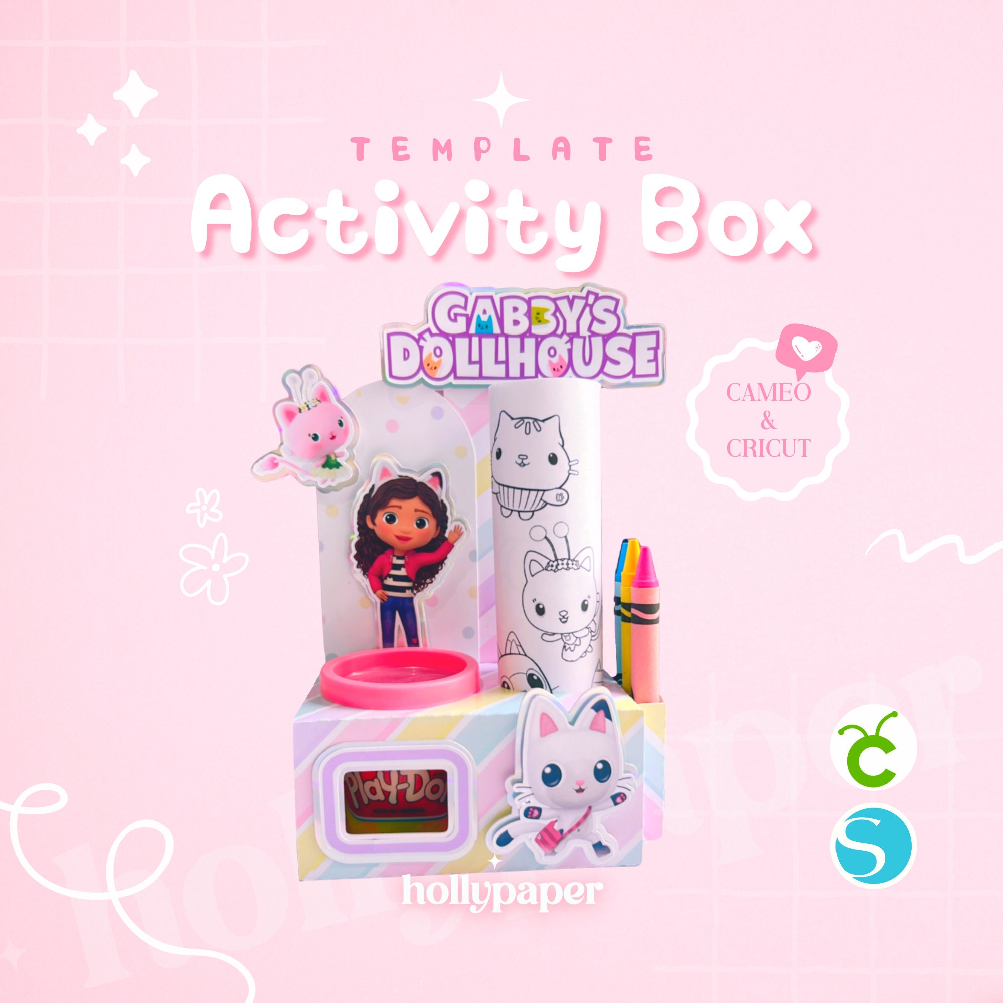 Activity Box Template Plantilla caja de actividades Playdoh - Etsy España