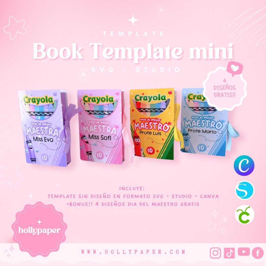 Printable Crayola Book, Editable Mini Book Template, Editable Mini Book ...