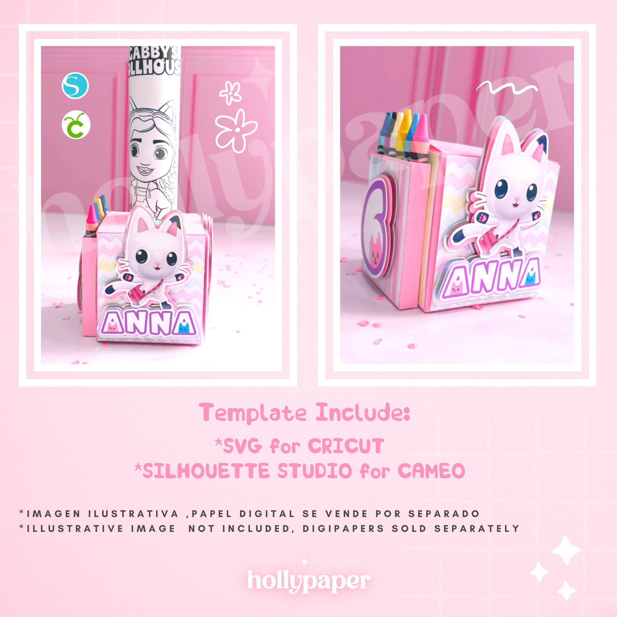 Coloring Box Template Activity Box Template Coloring Box - Etsy