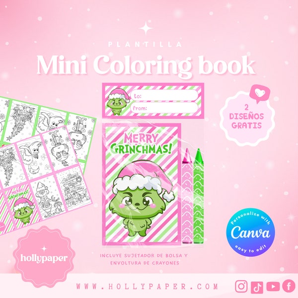 Mini Coloring Book - Etsy