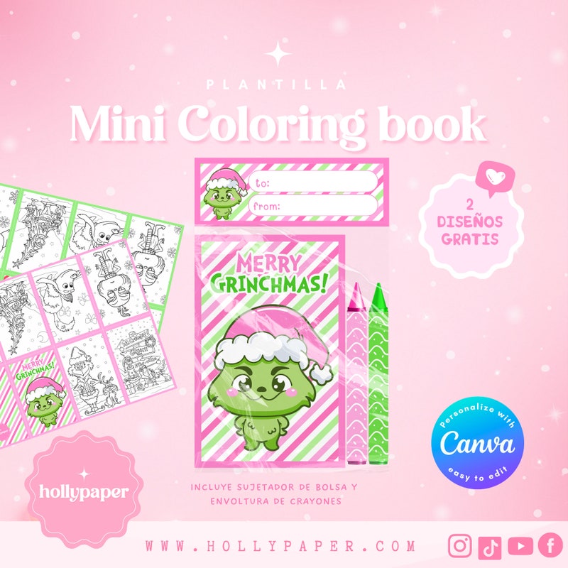 Mini Coloring Book - Etsy