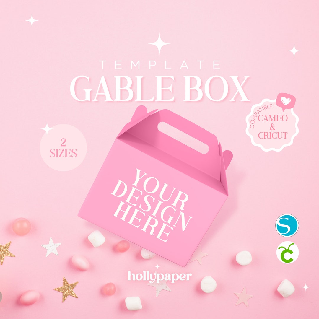 Gable Box SVG Template, Cricut Box Template, Silhouette, Gable Box ...