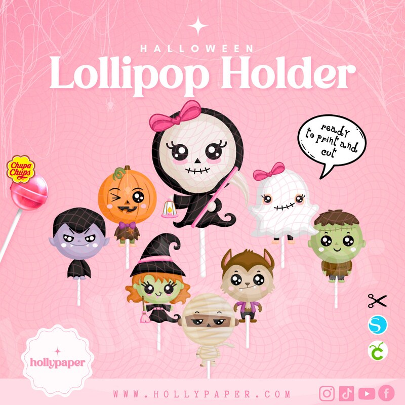 Lollipop Holder Template - Etsy