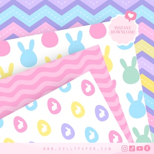 Happy Easter Papers, EASTER Digital Papers, Easter Backgrounds, Easter ...
