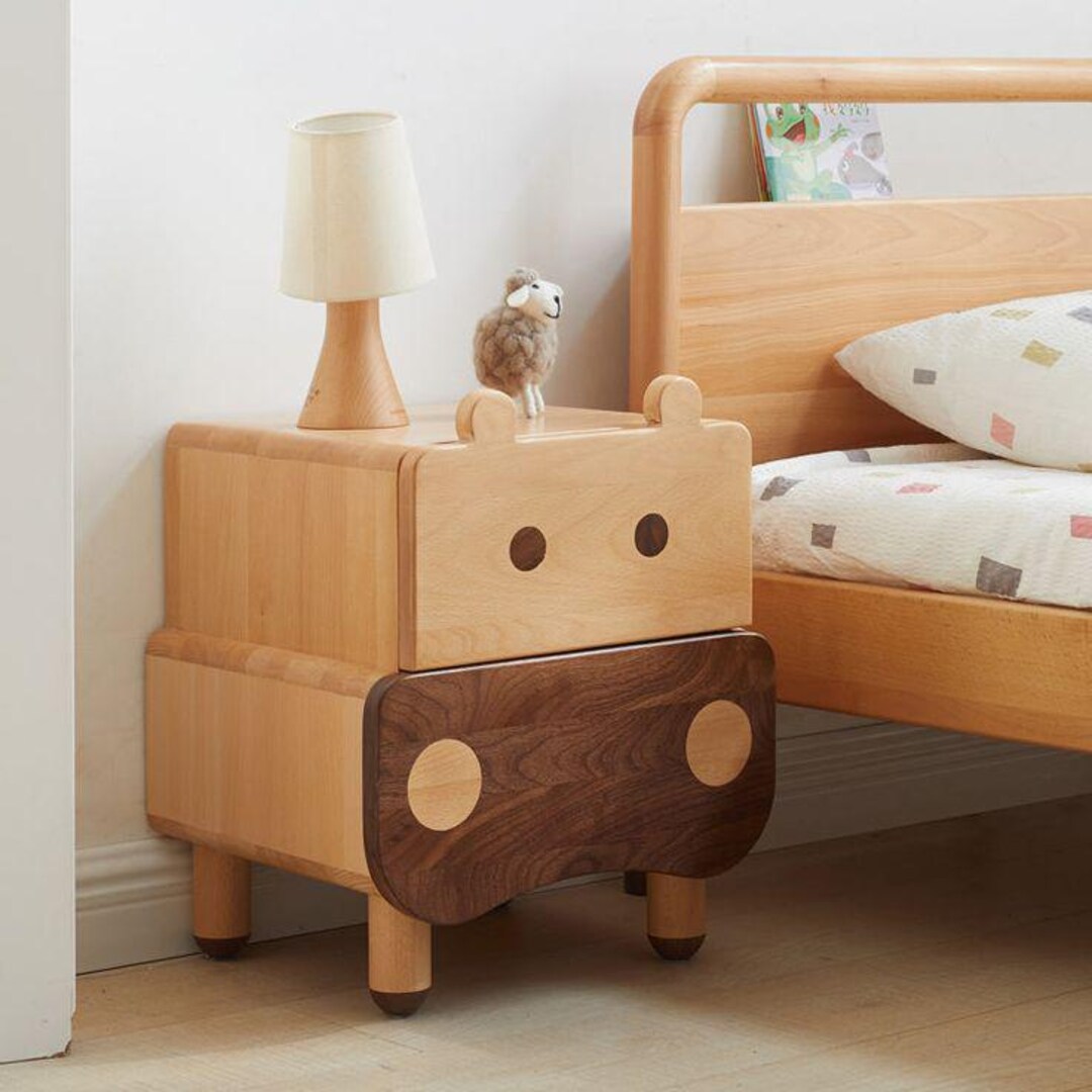 Cute Cow Face Nightstand Fun Bedside Table for Kids' Bedroom - Etsy